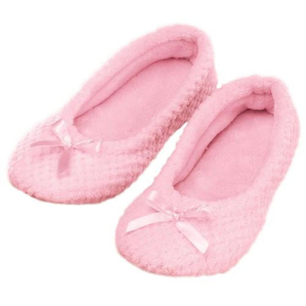 Chenille Ballet Slippers, Flexible House Slipper Design, Plush Insole ...