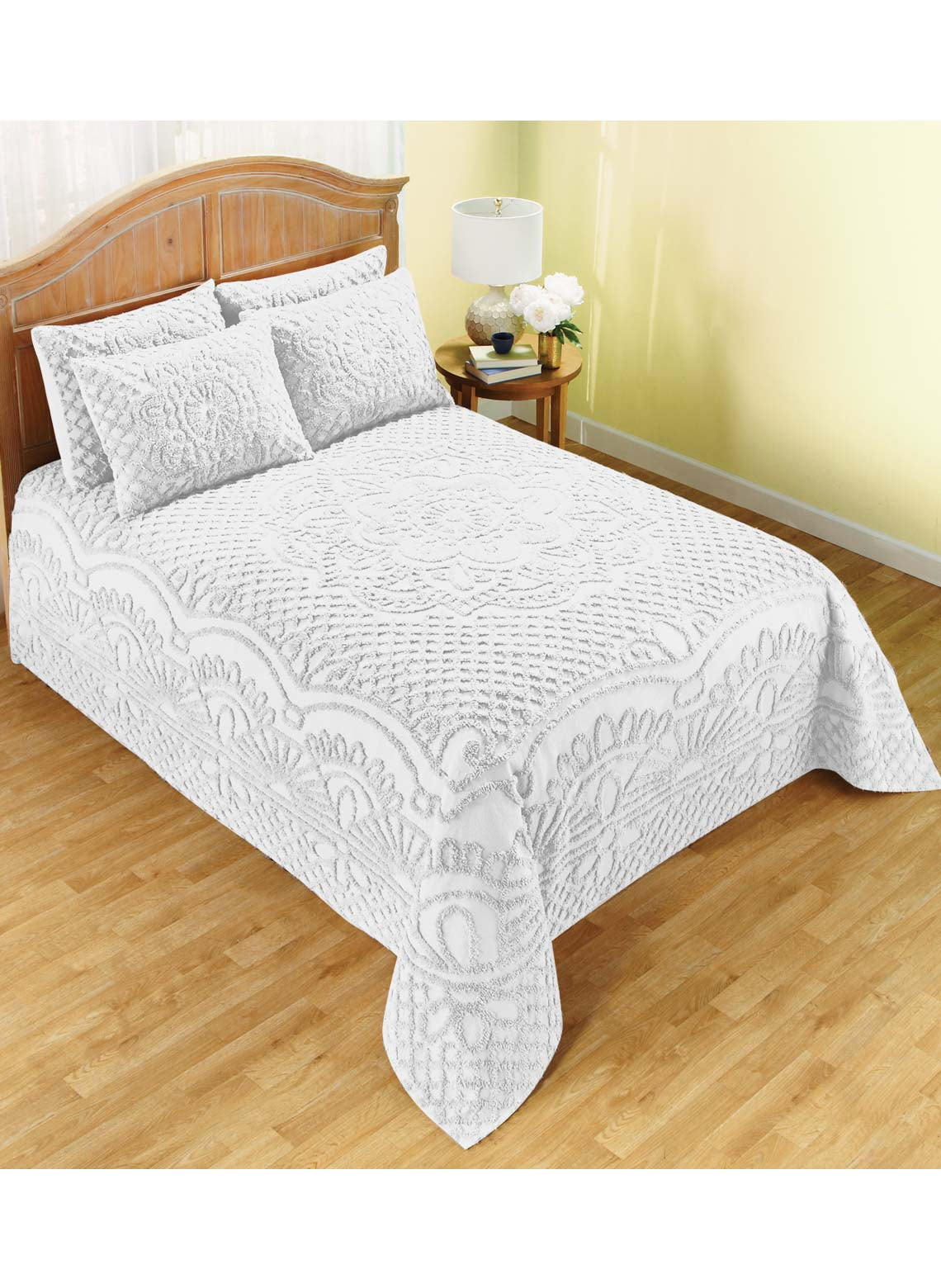 Chenille Bedspread with Center Medallion - Full - Walmart.com