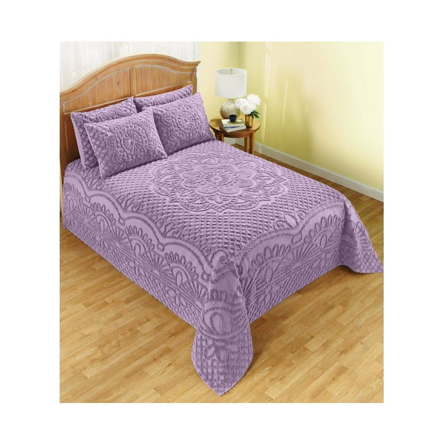 Chenille Bedspread with Center Medallion - King - Walmart.com