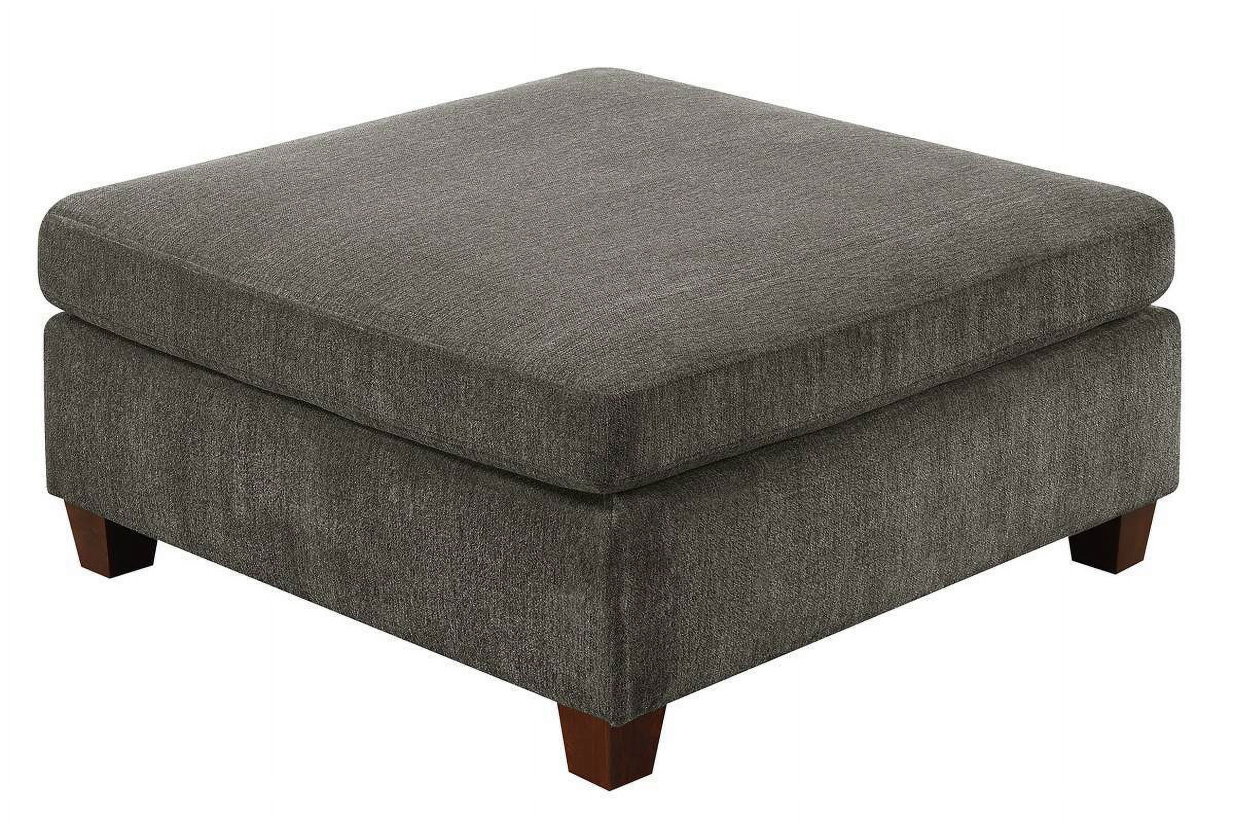 Chenille Comfort Ottoman - Grey - Walmart.com