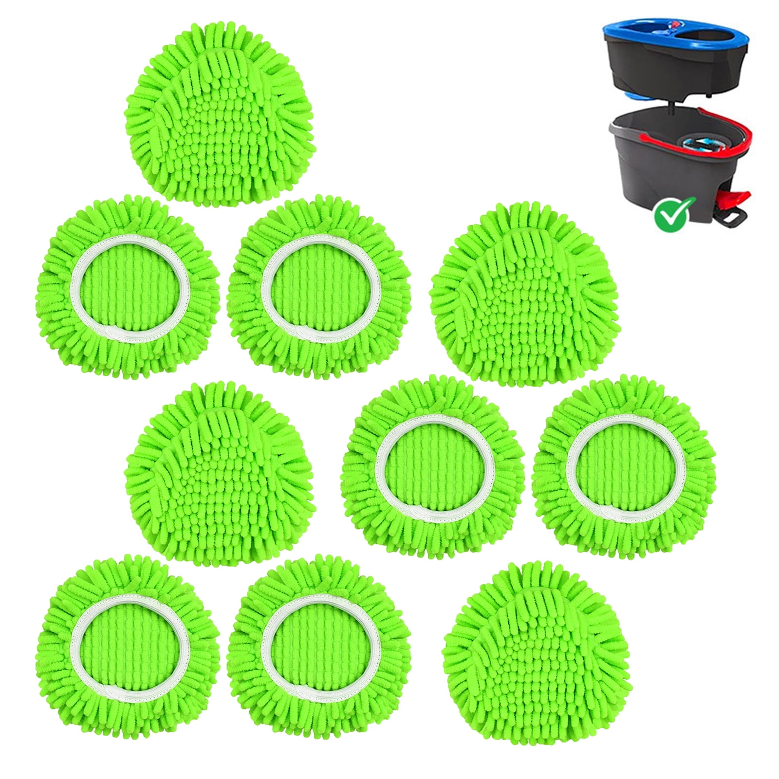 Chenille Duster Mop Head Compatible with O Cedar Mop Easywring 1-Tank ...