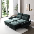 Chenille Futon Sleeper Sofa | Smooth Rails for Easy Bed Conversion ...