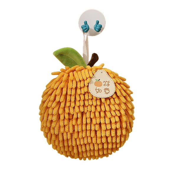 Chenille Hand Towel Kitchen Bathroom Hand with Loop Quick Drying Soft ...