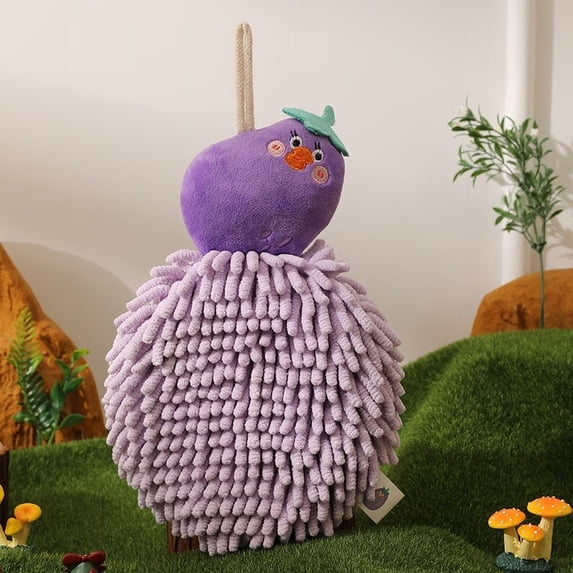 Chenille Hanging Hand Towel Ball - Super Absorbent Quick-Dry Microfiber ...