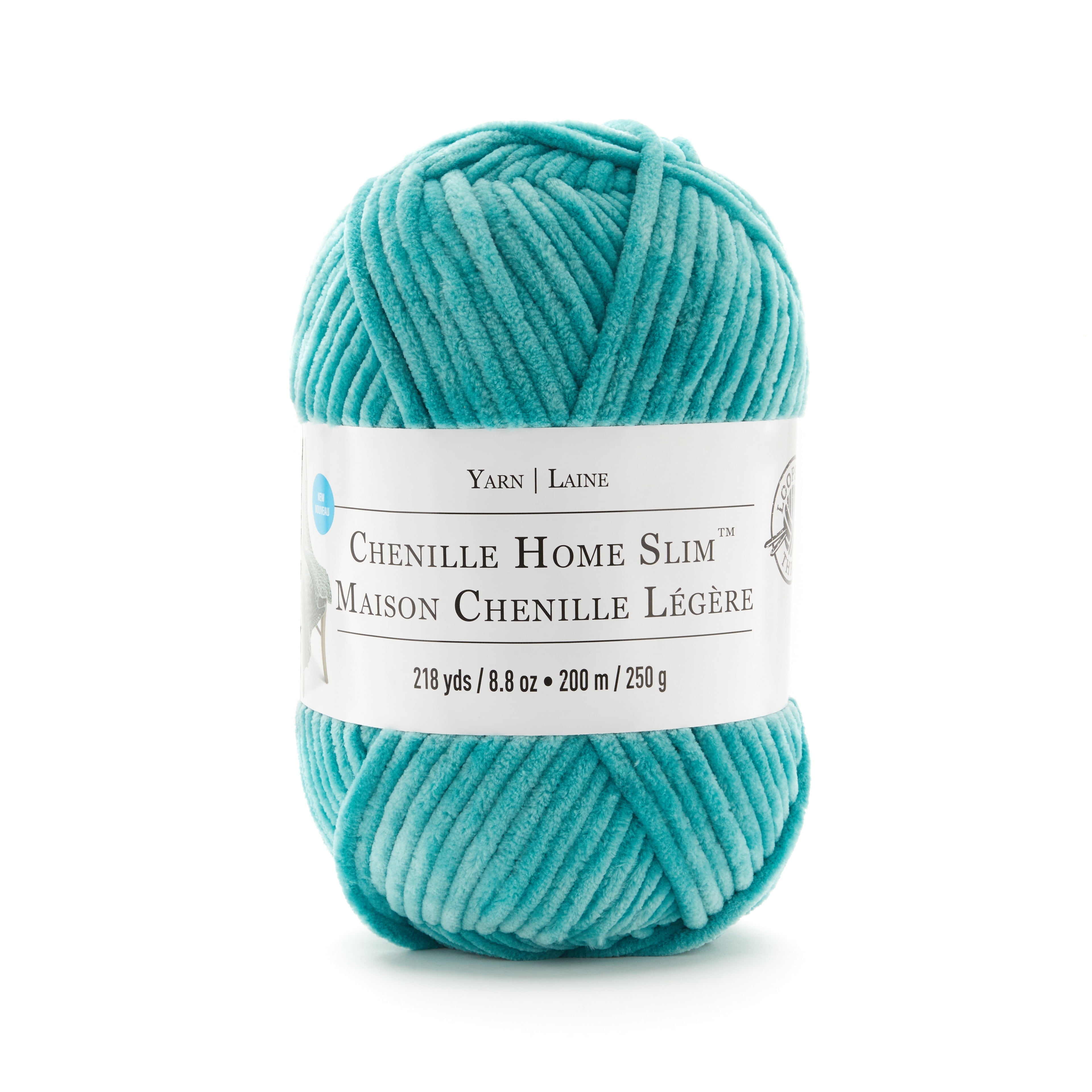Chenille Home Slim Solid Yarn by Loops & Threads - Yarn for Knitting ...