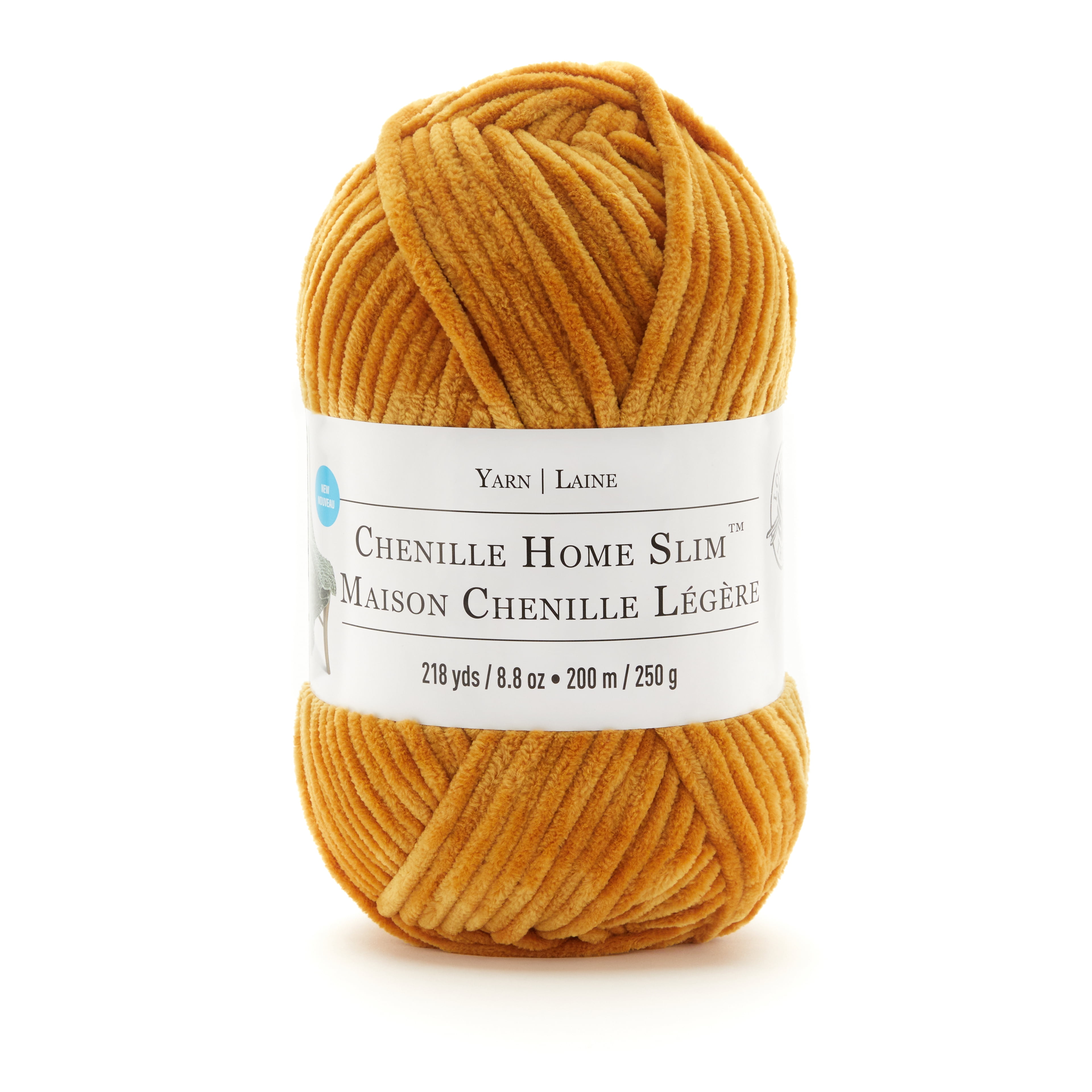 Chenille Home Slim Solid Yarn by Loops & Threads - Yarn for Knitting ...