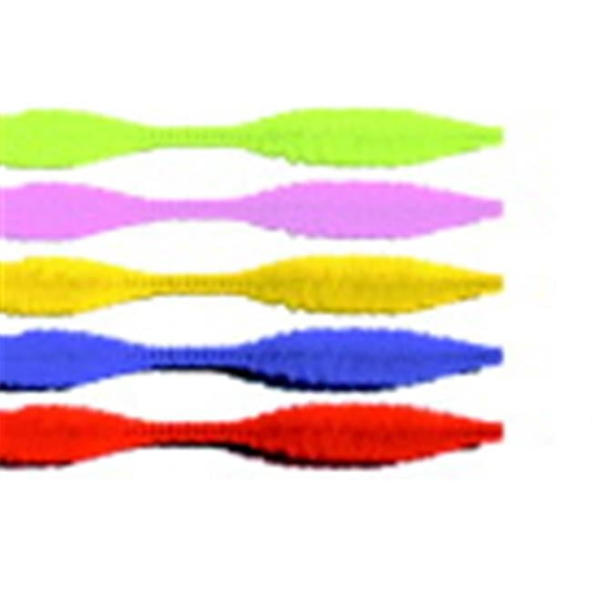 Chenille Kraft Creativity Street Bump Stem Fluffy Wire Pipe Cleaner, 12 ...