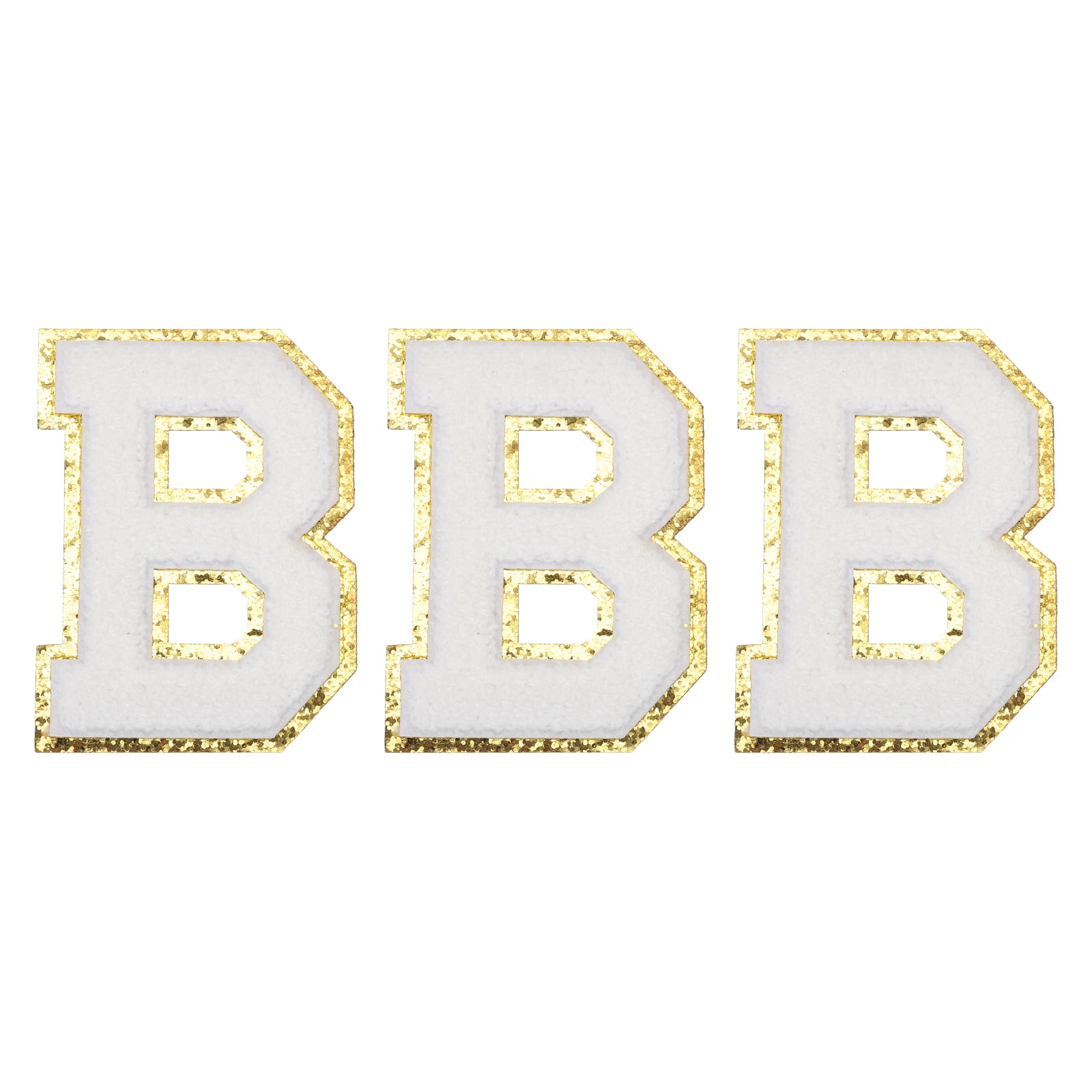 Chenille Letters B Patches 4-1/2 Inch Iron on Letters B Patches Golden ...