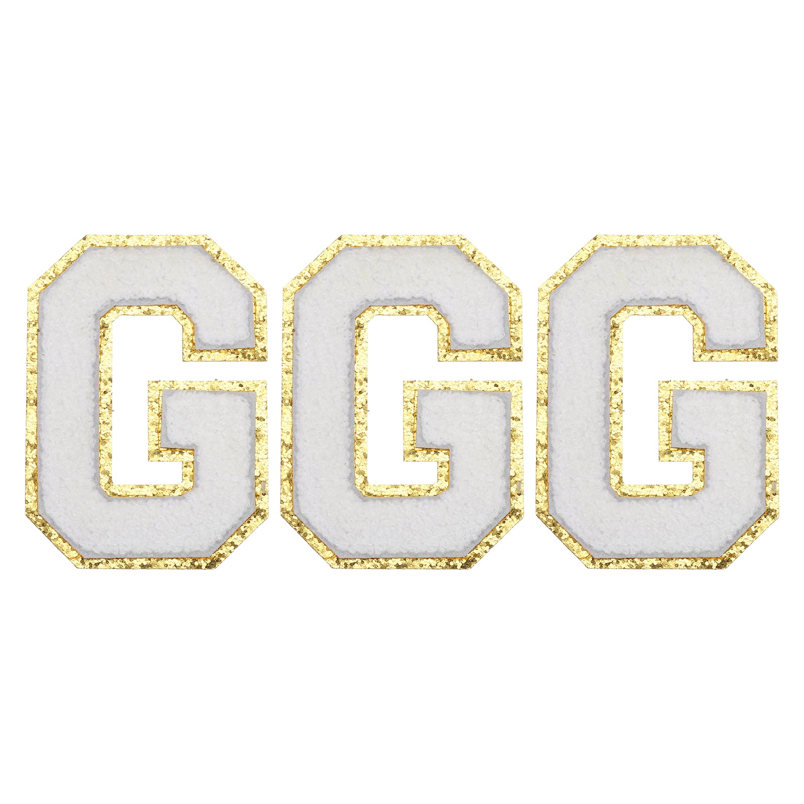Chenille Letters G Patches 4-1/2 Inch Iron on Letters G Patches Golden ...