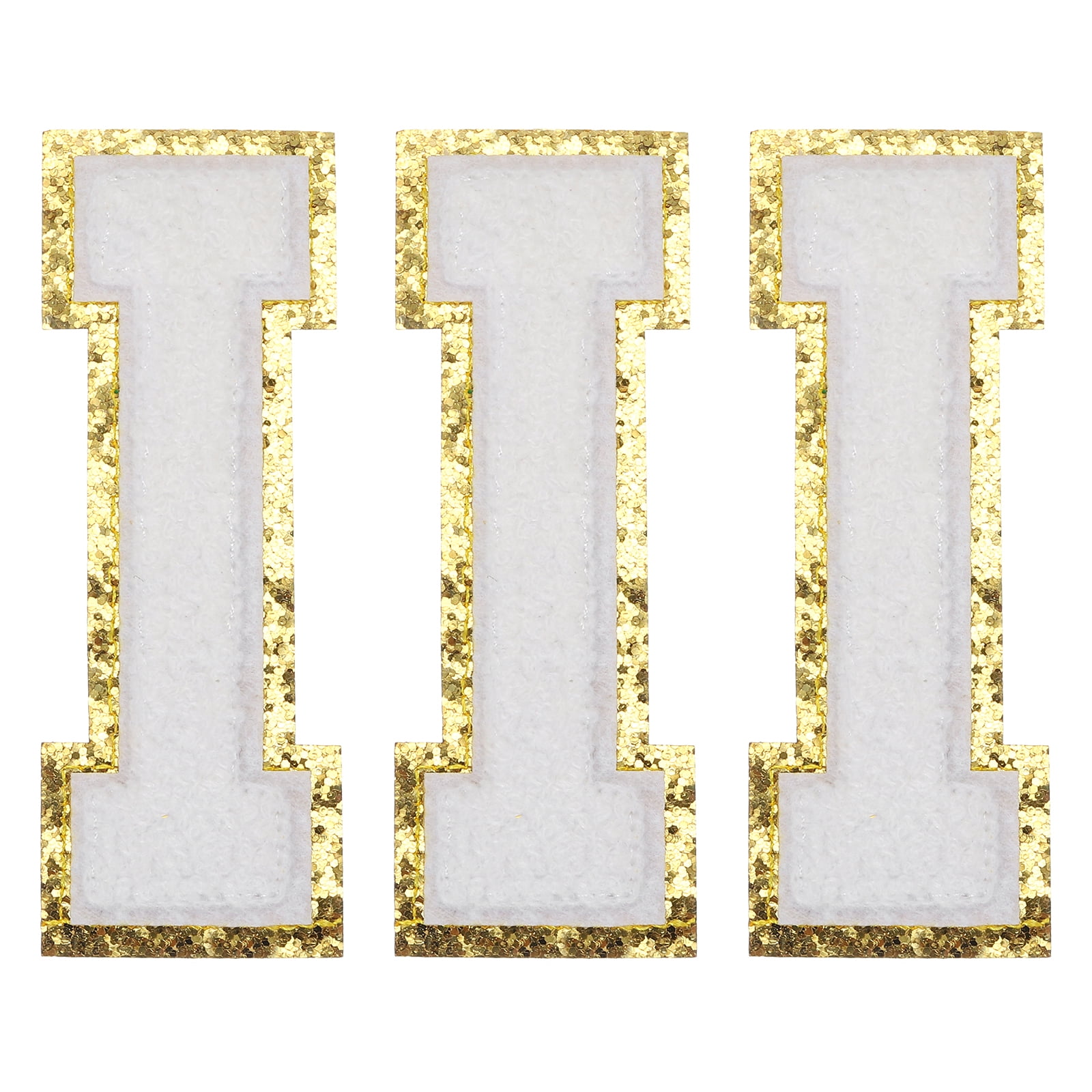 Chenille Letters I Patches 4-1/2 Inch Iron on Letters I Patches Golden ...