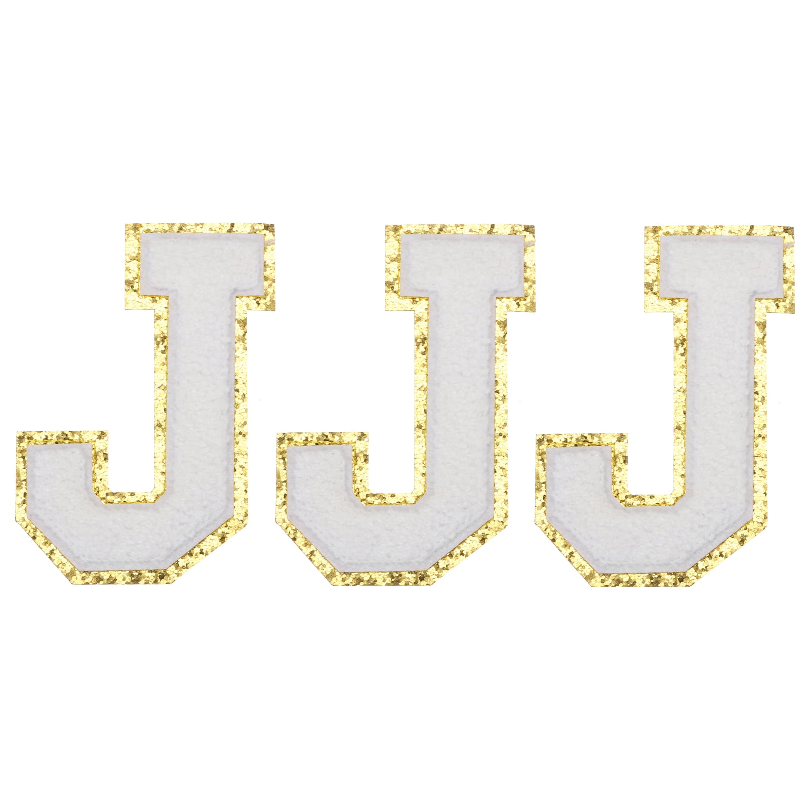 Chenille Letters J Patches 4-1/2 Inch Iron on Letters J Patches Golden ...