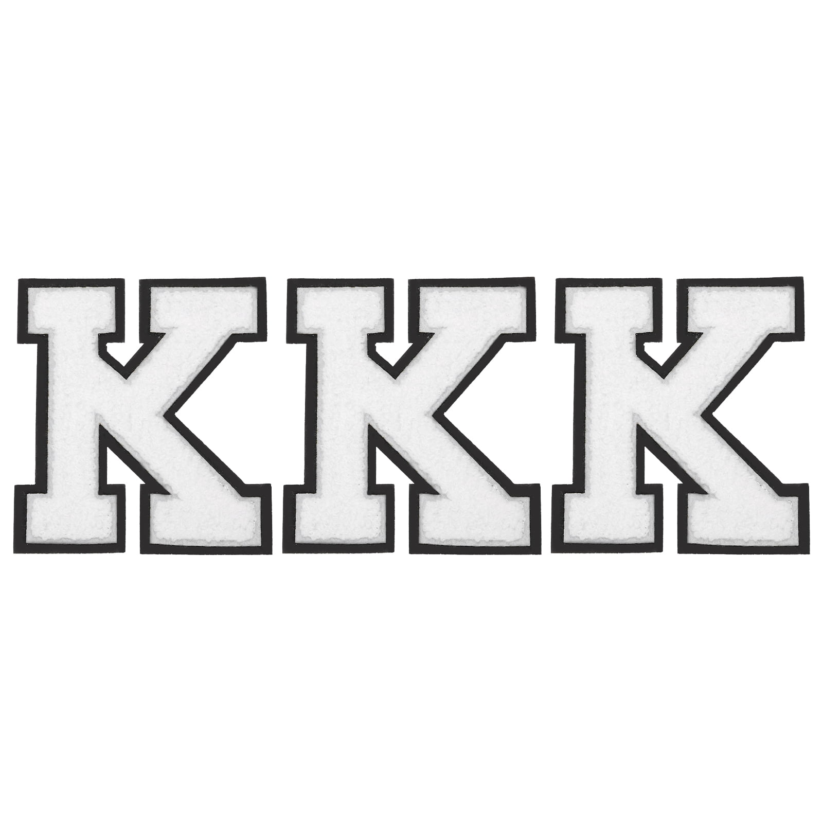 Chenille Letters K Patches 4-1/2 Inch Iron on Letters K Patches Black ...