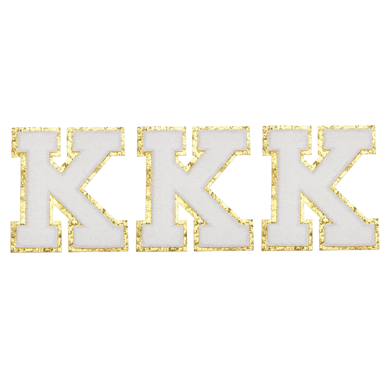 Chenille Letters K Patches 4-1/2 Inch Iron on Letters K Patches Golden ...