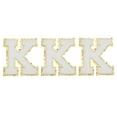 Chenille Letters K Patches 4-1/2 Inch Iron on Letters K Patches Golden ...