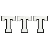 Chenille Letters T Patches 4-1/2 Inch Iron on Letters T Patches Black ...