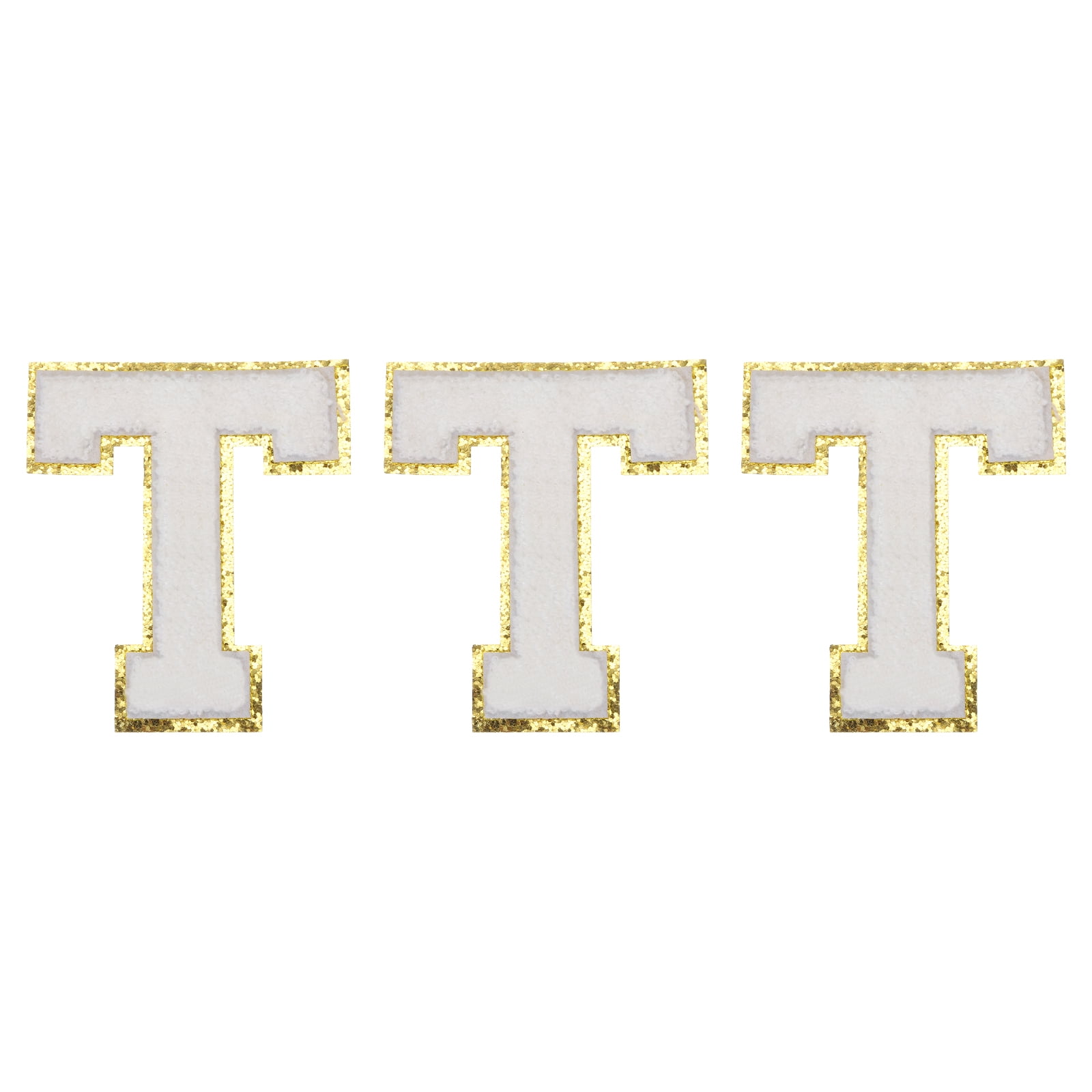 Chenille Letters T Patches 4-1/2 Inch Iron on Letters T Patches Golden ...