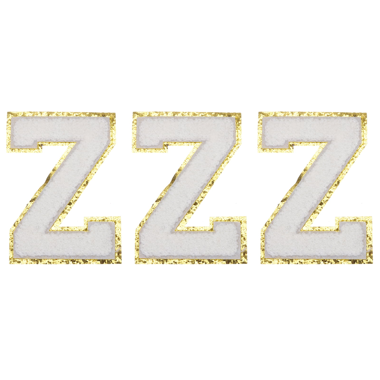 Chenille Letters Z Patches 4-1/2 Inch Iron on Letters Z Patches Golden ...