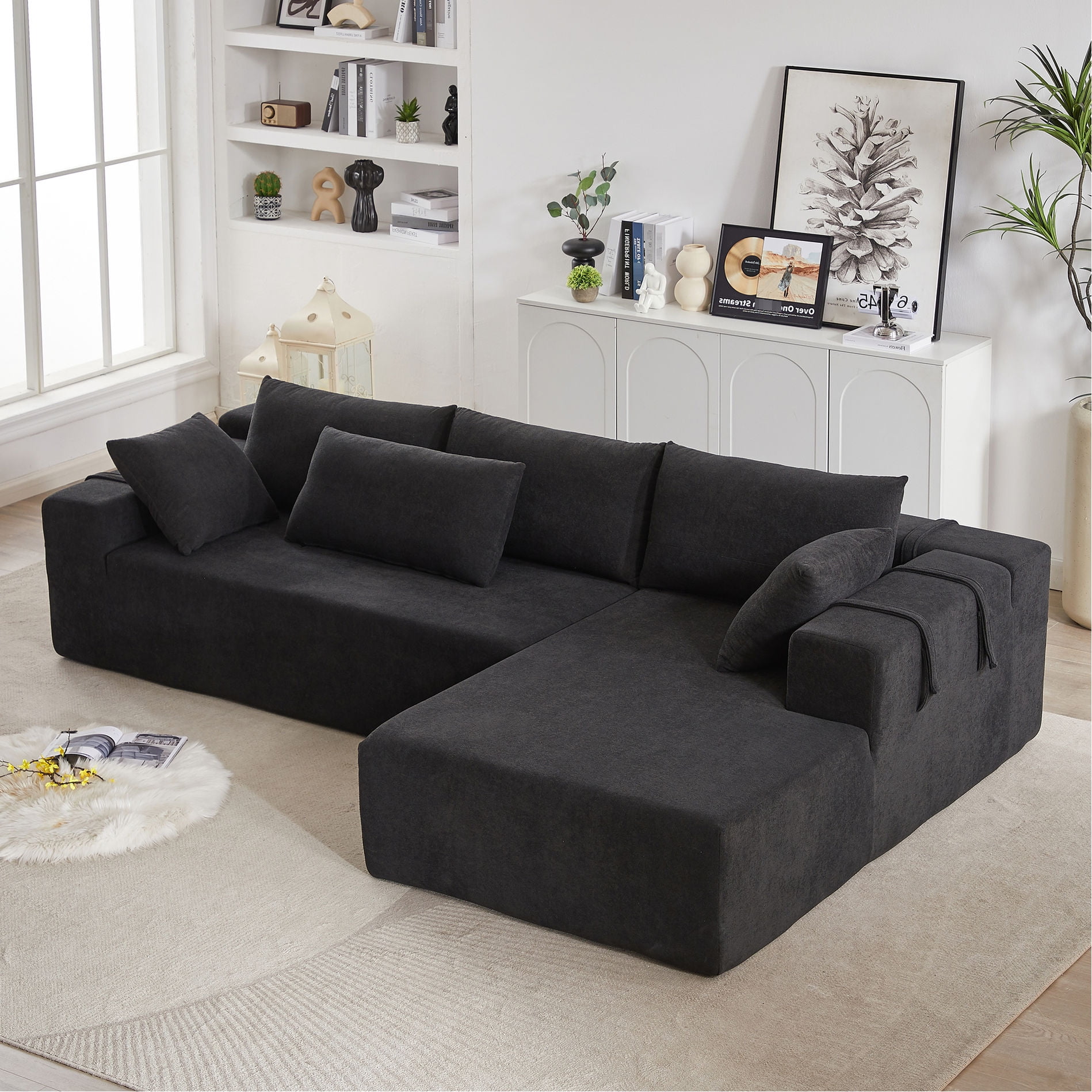 Chenille Modular Sectional Sofa with Free Combination / Ideal for ...