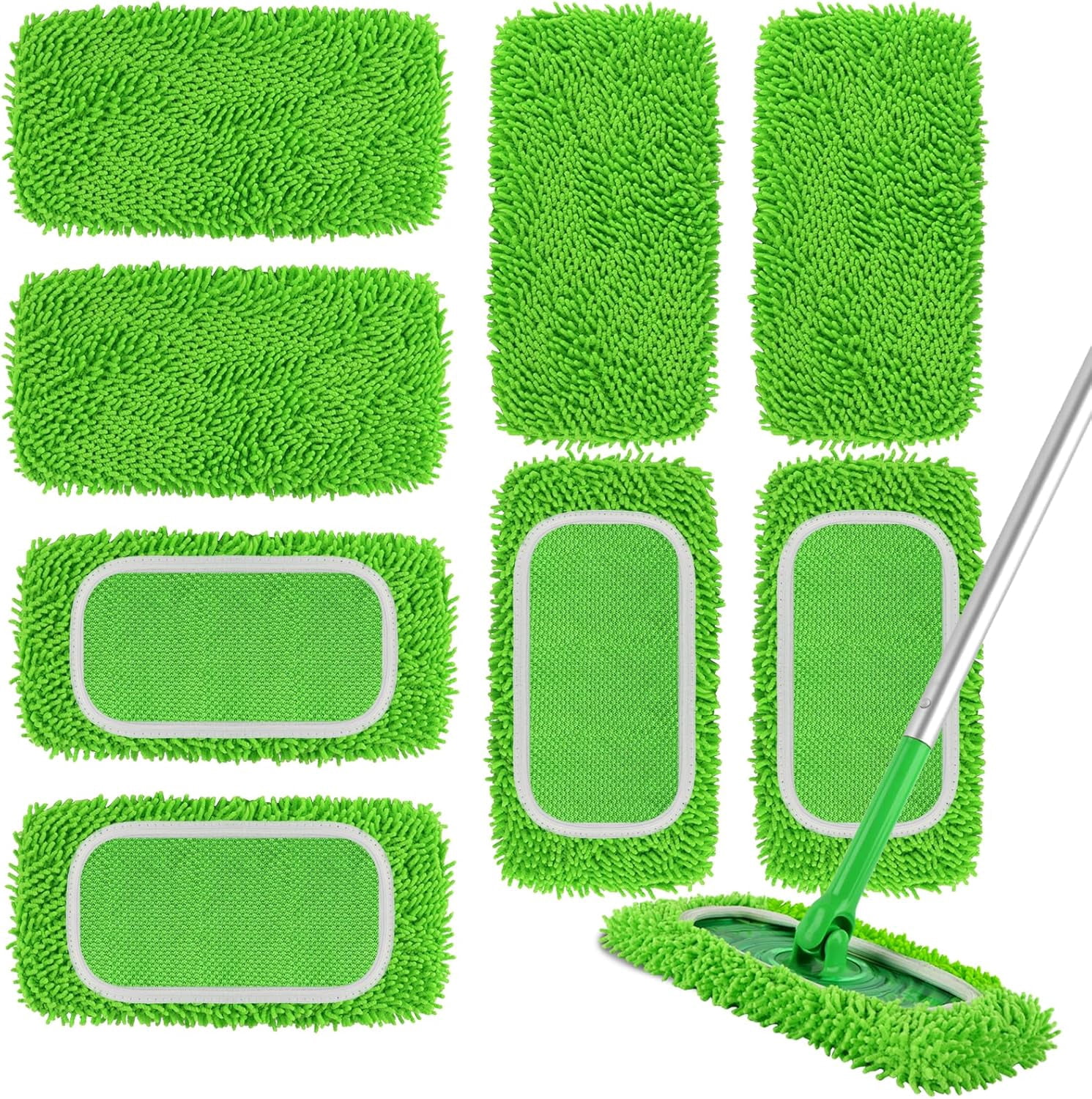 Chenille Mop Refill Pads for Home Use, Replacement Mop Heads for Floor ...