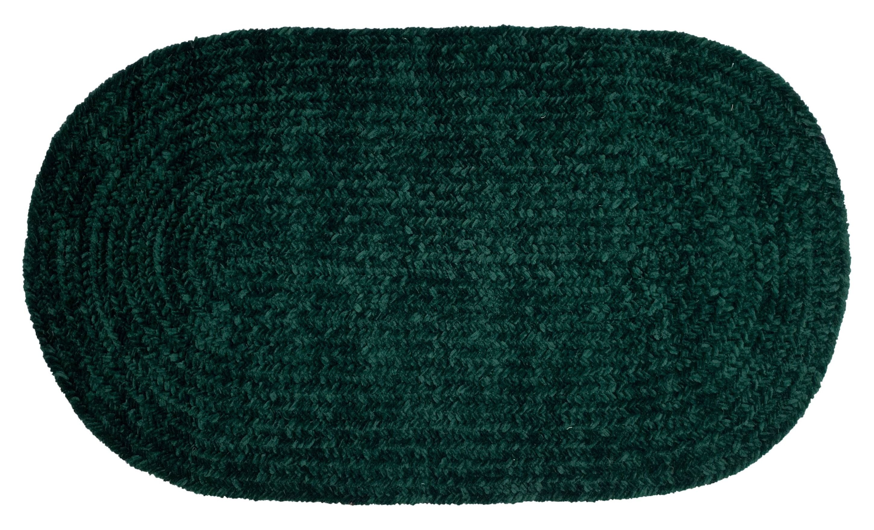 Better Trends Chenille Solid Collection 100% Polyester 22" x 40" Oval ...