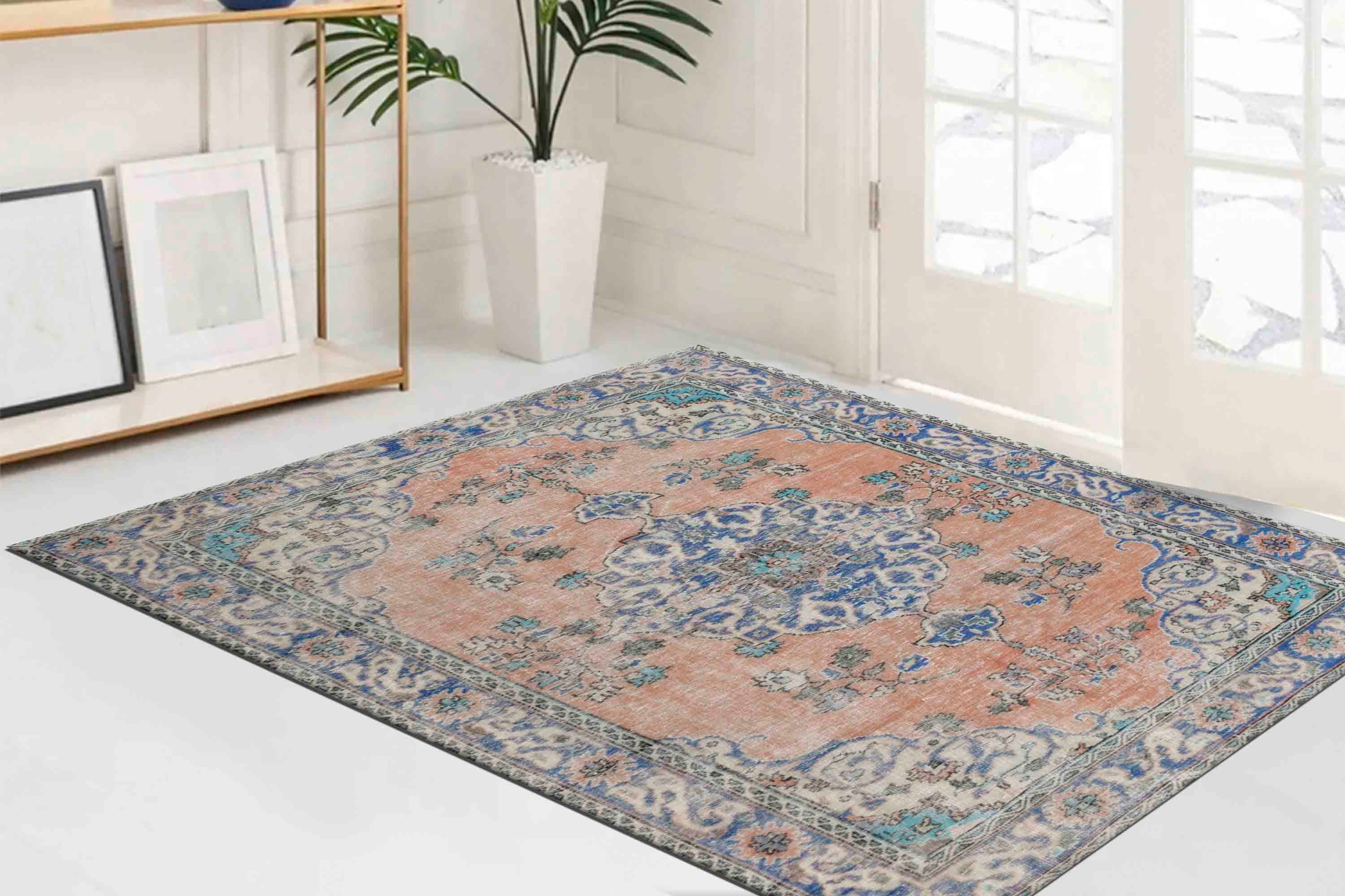 Chenille Rug, Home Decor Rug, Cool Rug, Floral Pattern Rug, Vintage ...