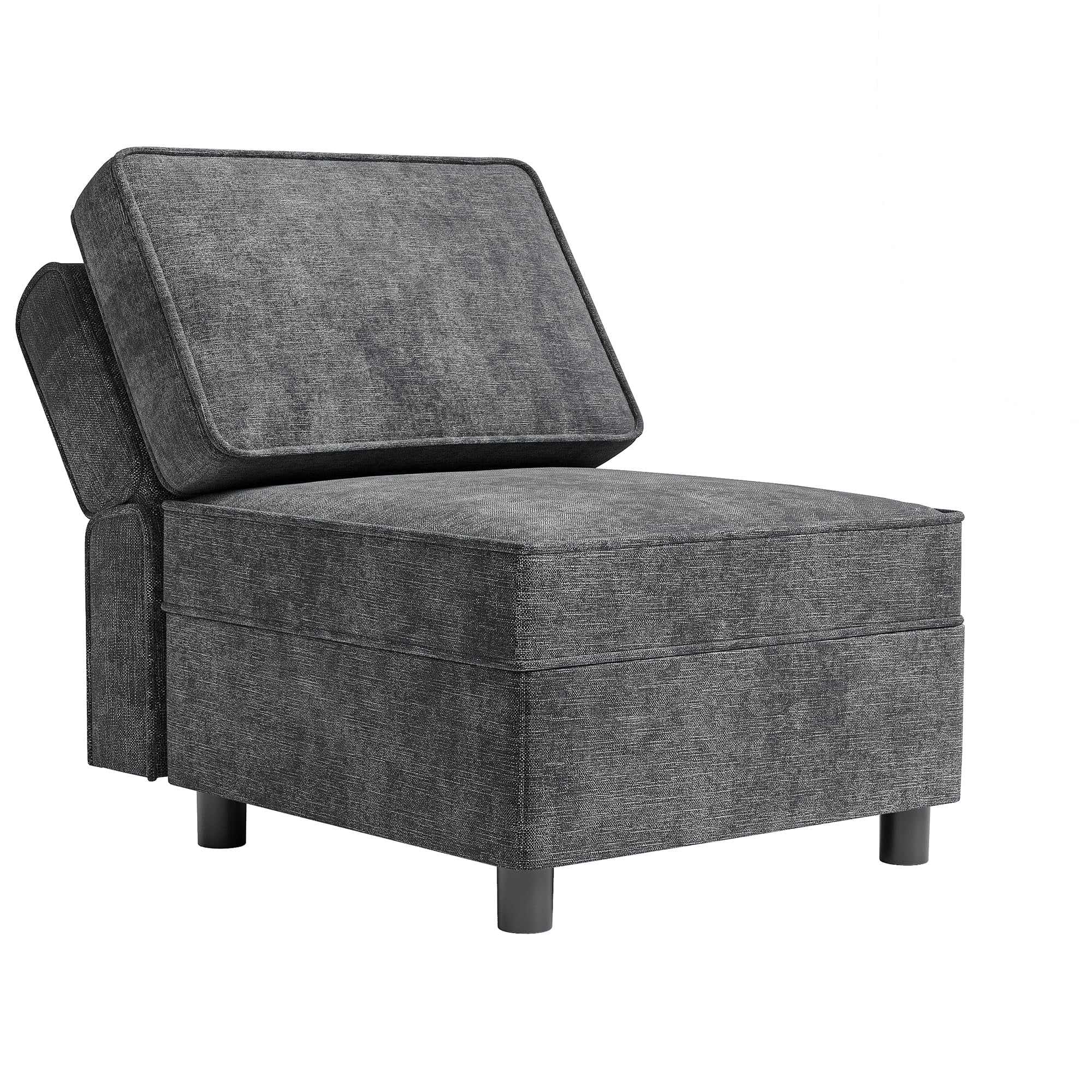 Chenille Single Seater, Modular Sectional Sofa, 90°-180° Adjustable ...