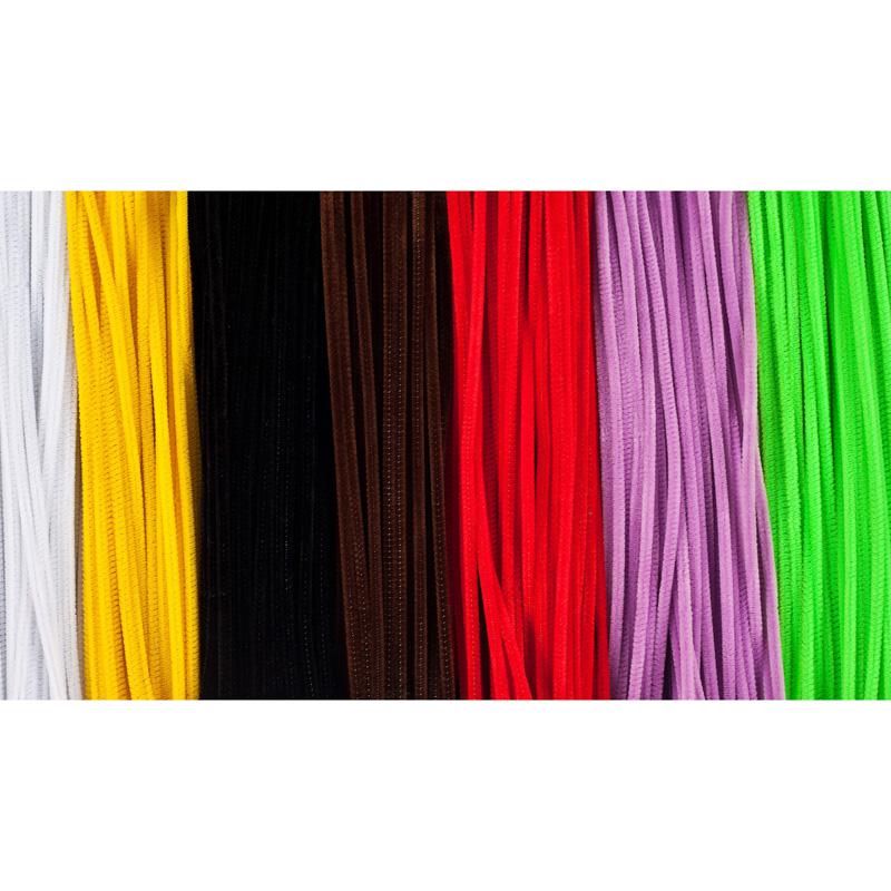 Chenille Stem Class Pack, 4 mm x 6 Inch, Assorted Colors, 1000 Per Classpack, 3 Packs - Walmart.com