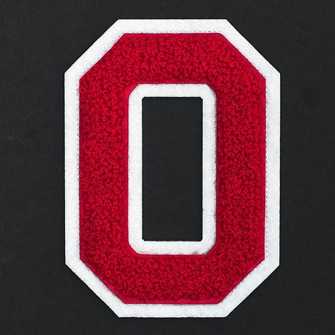 Chenille Stitch Varsity Iron-On Patch by pc, 4-1/2", Red/White, TR ...
