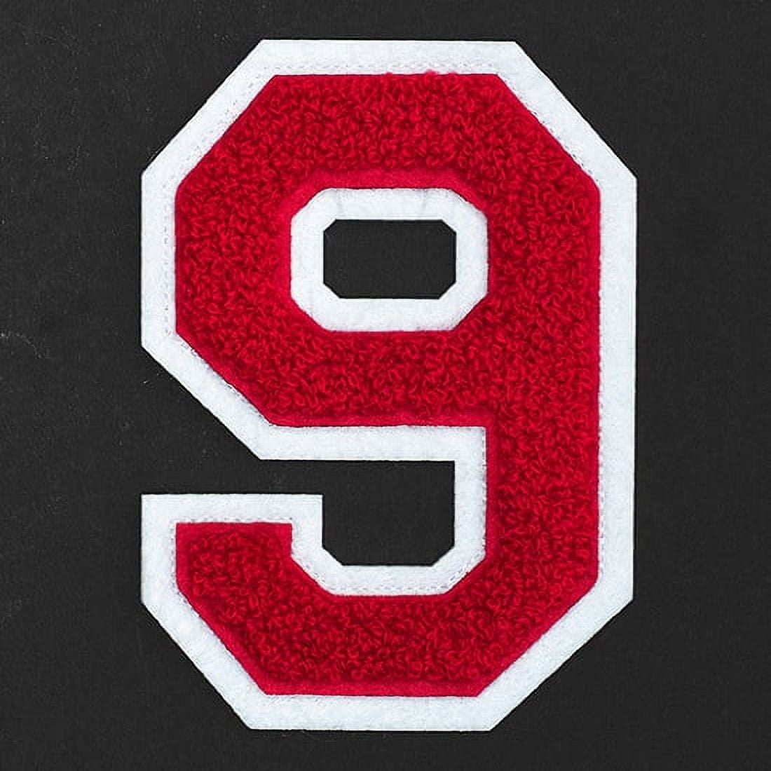 Chenille Stitch Varsity Iron-On Patch by pc, 4-1/2", Red/White, TR ...