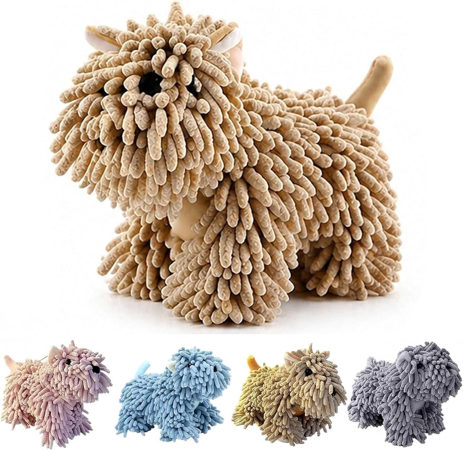Chenille Towel Ball Dog, Fuzzy Ball Hand Towel, Cute Soft Water ...