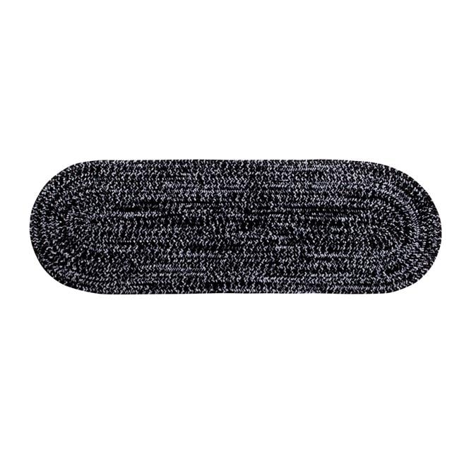 Chenille Tweed Collection 100% Polyester 24' x 72' Runner Braided Rug ...