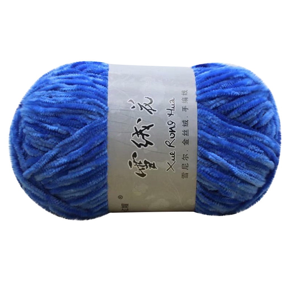 Chenille Yarn Easy Peasy Yarn Edelweiss Velvet Chenille Medium Thick ...