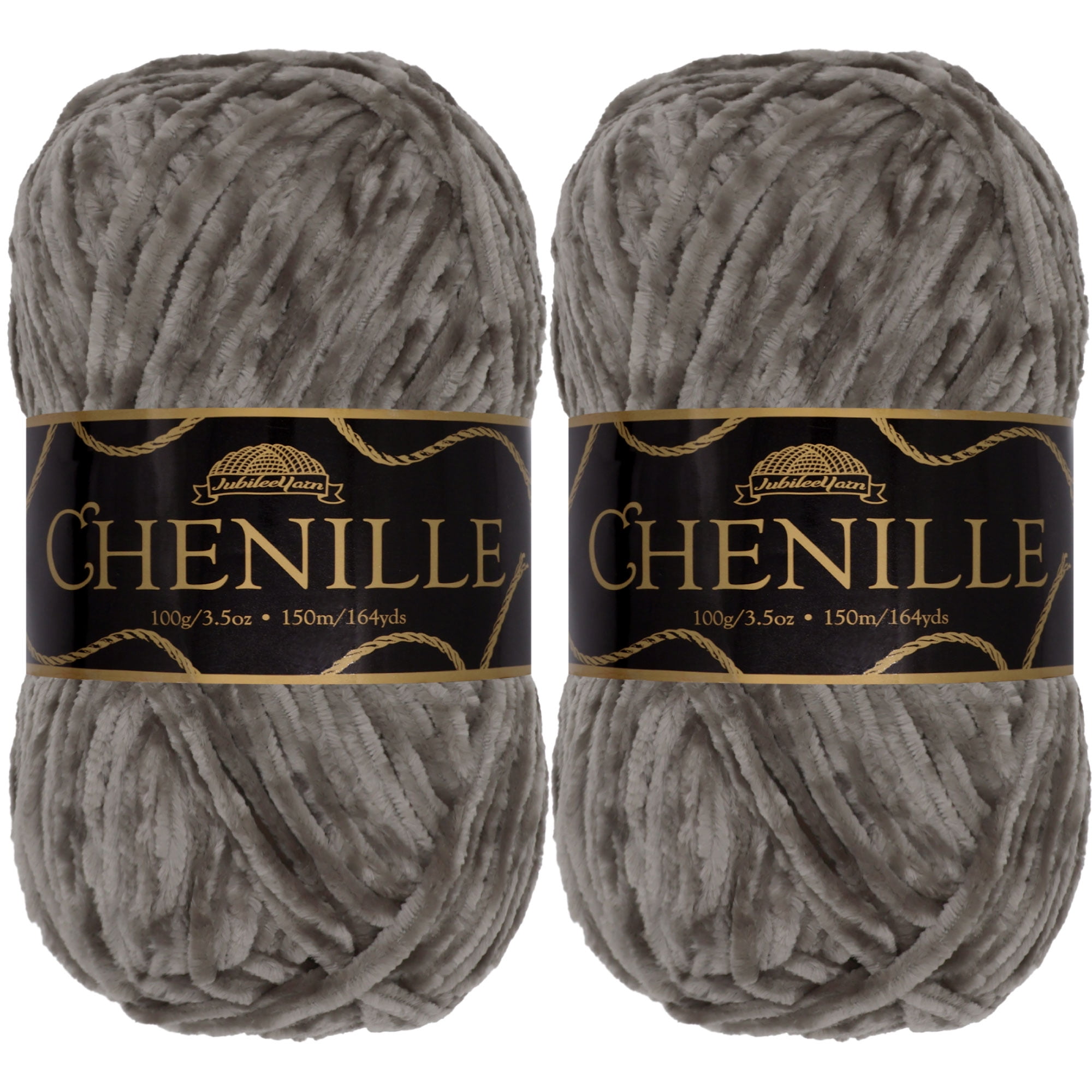 JubileeYarn Chenille Yarn - Worsted Weight Yarn - 100g/skein - Nimbus ...
