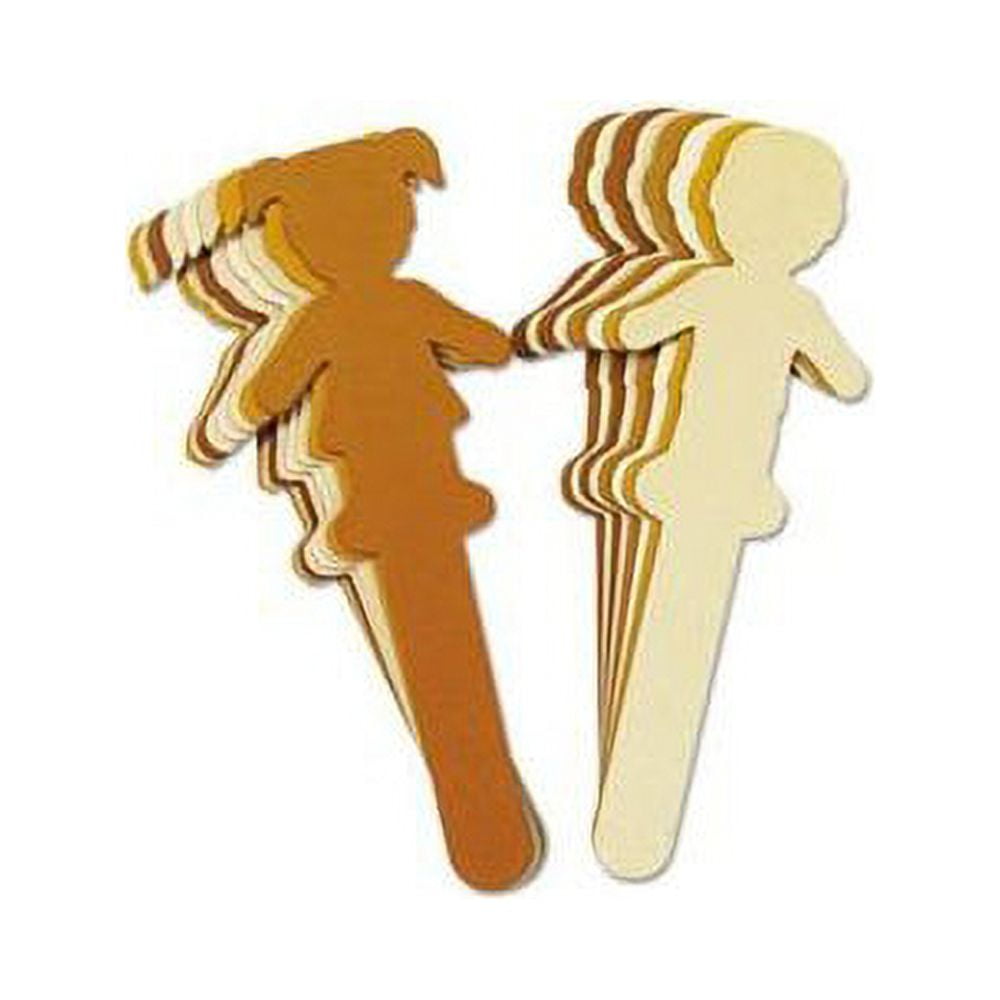 ChenilleKraft People-shaped Wood Craft Sticks - Craft Project ...