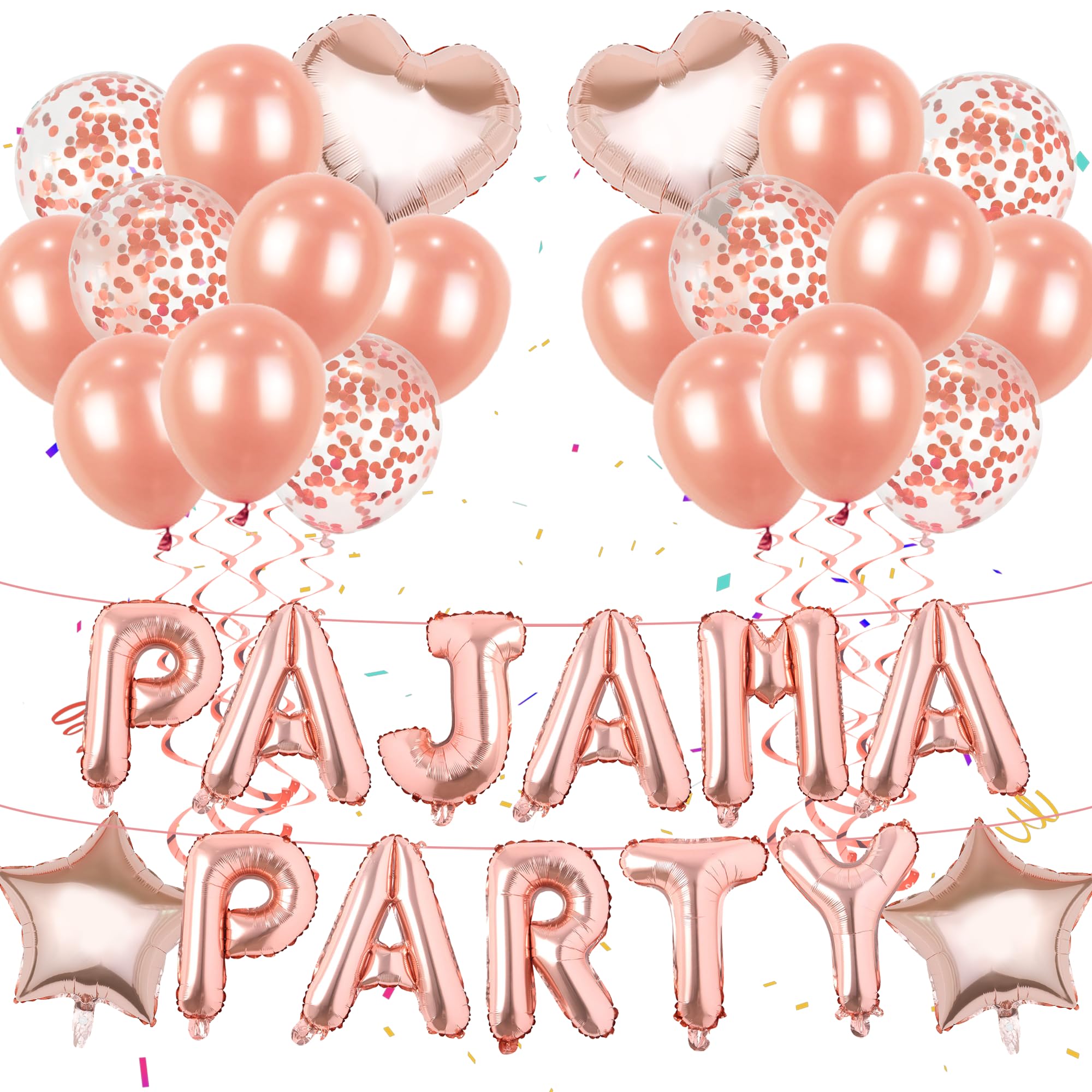 ChenjunCo Sleepover Slumber Party STF9 Decorations Girls - Rose Gold ...