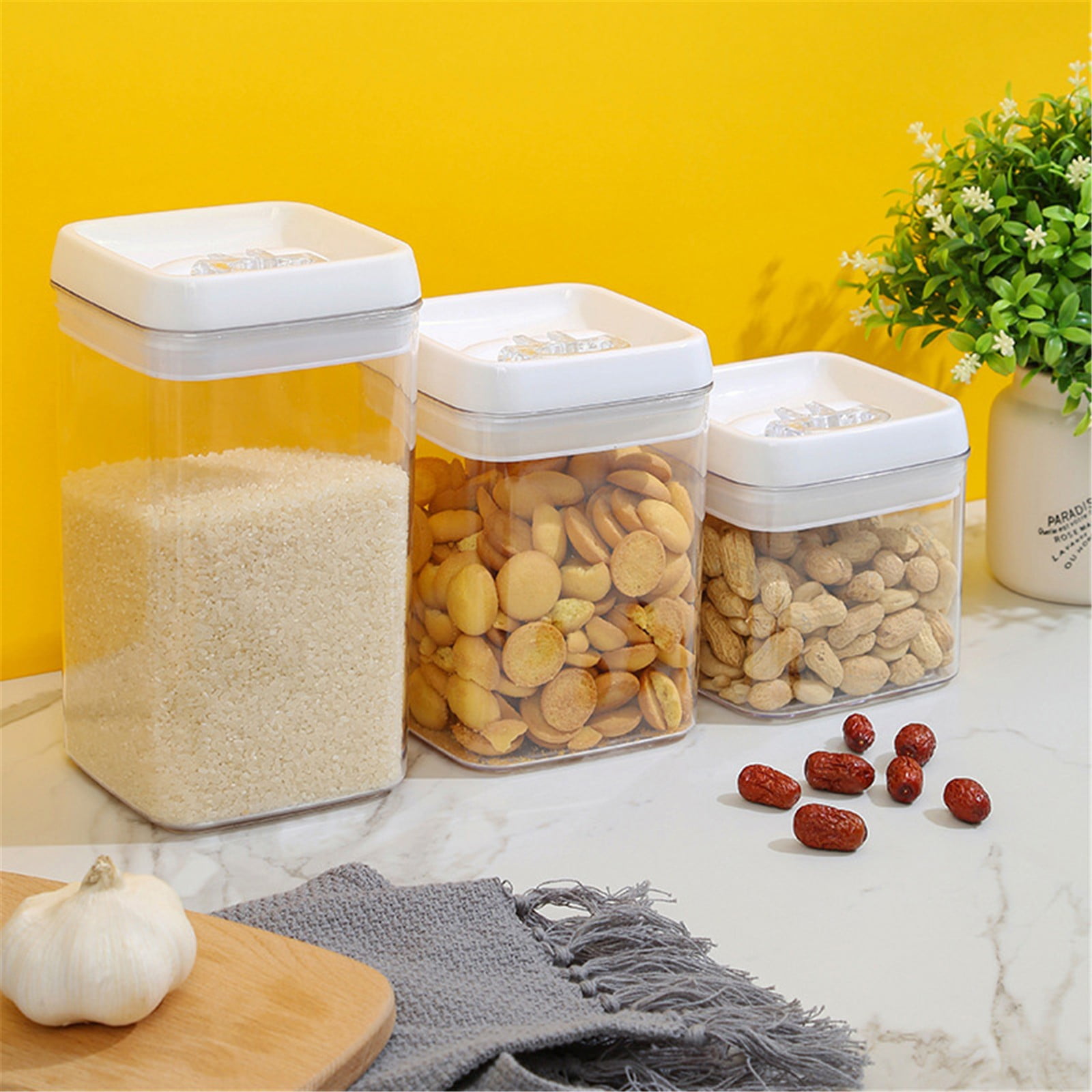 Chenjy Cereal Dispenser Storage Container Airtight Storage Cereal ...