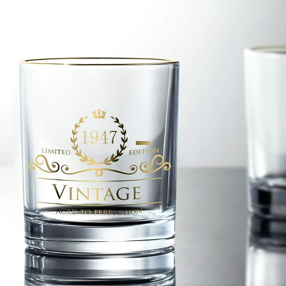 Chenran-1947 78th Birthday Gifts for Men/Dad/Son, Vintage Unfading 24K Gold Hand Crafted Old ...