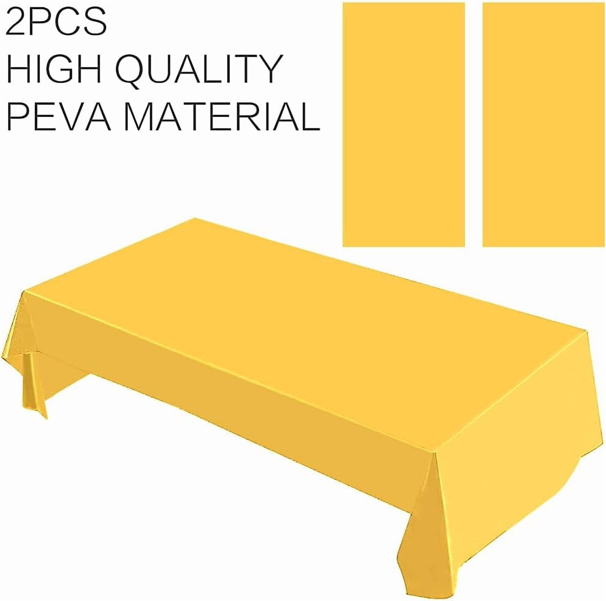 Chenran-2 Packaging Yellow Plastic Tablecloth, 54 inch x108 inch ...