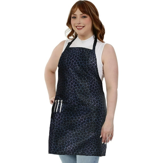 Chenran-Animal Print Cosmetology Apron for Hair Stylist, Nail Tech, Esthetician, Hairdresser ...