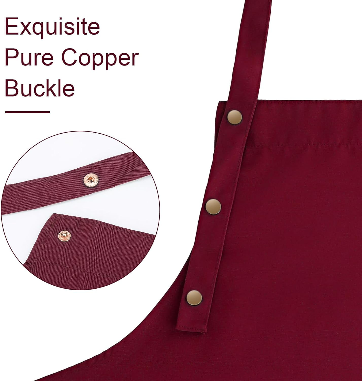 Chenran-Apron for Men Women with Adjustable Straps and Large Pockets ...
