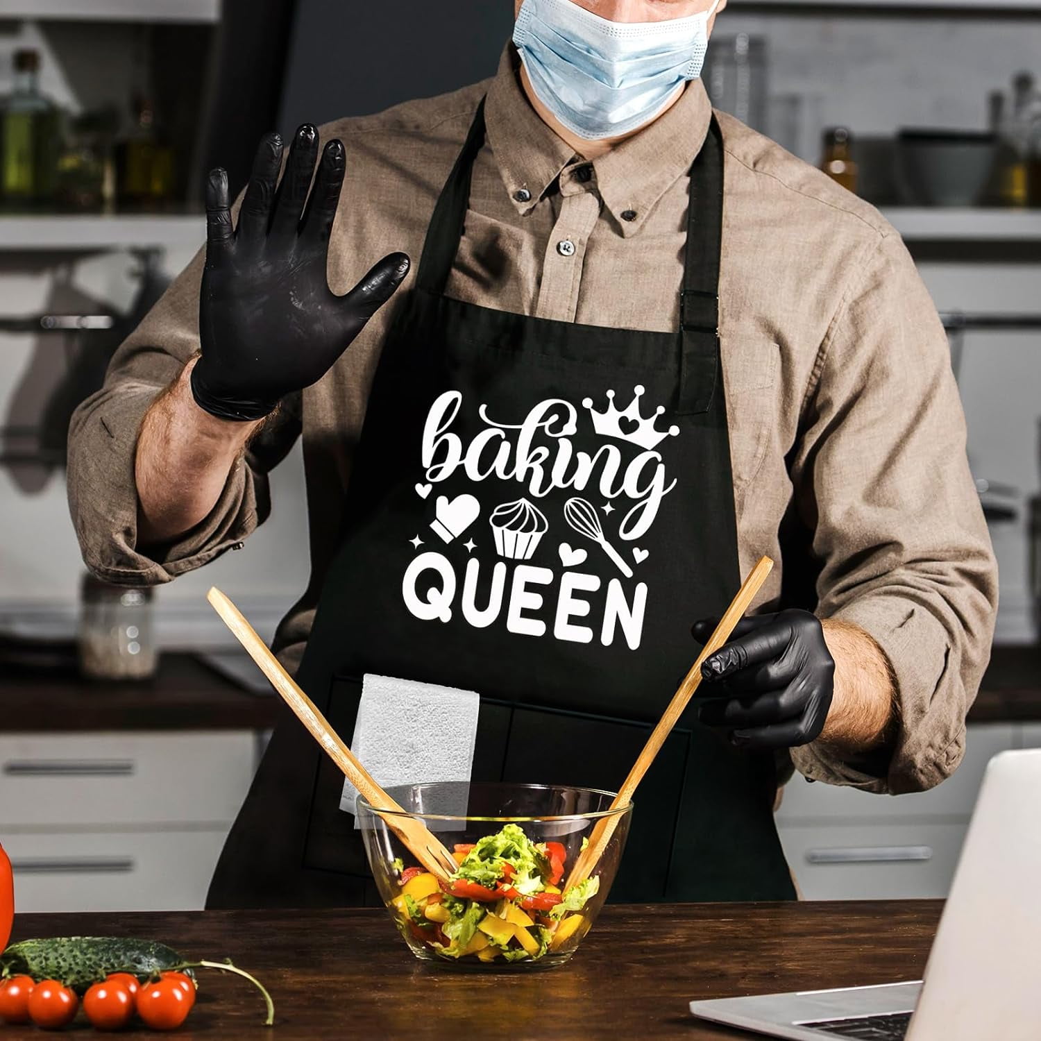Chenran-Baking Queen,Funny Chef Apron,Funny Apron cooking for Women ...