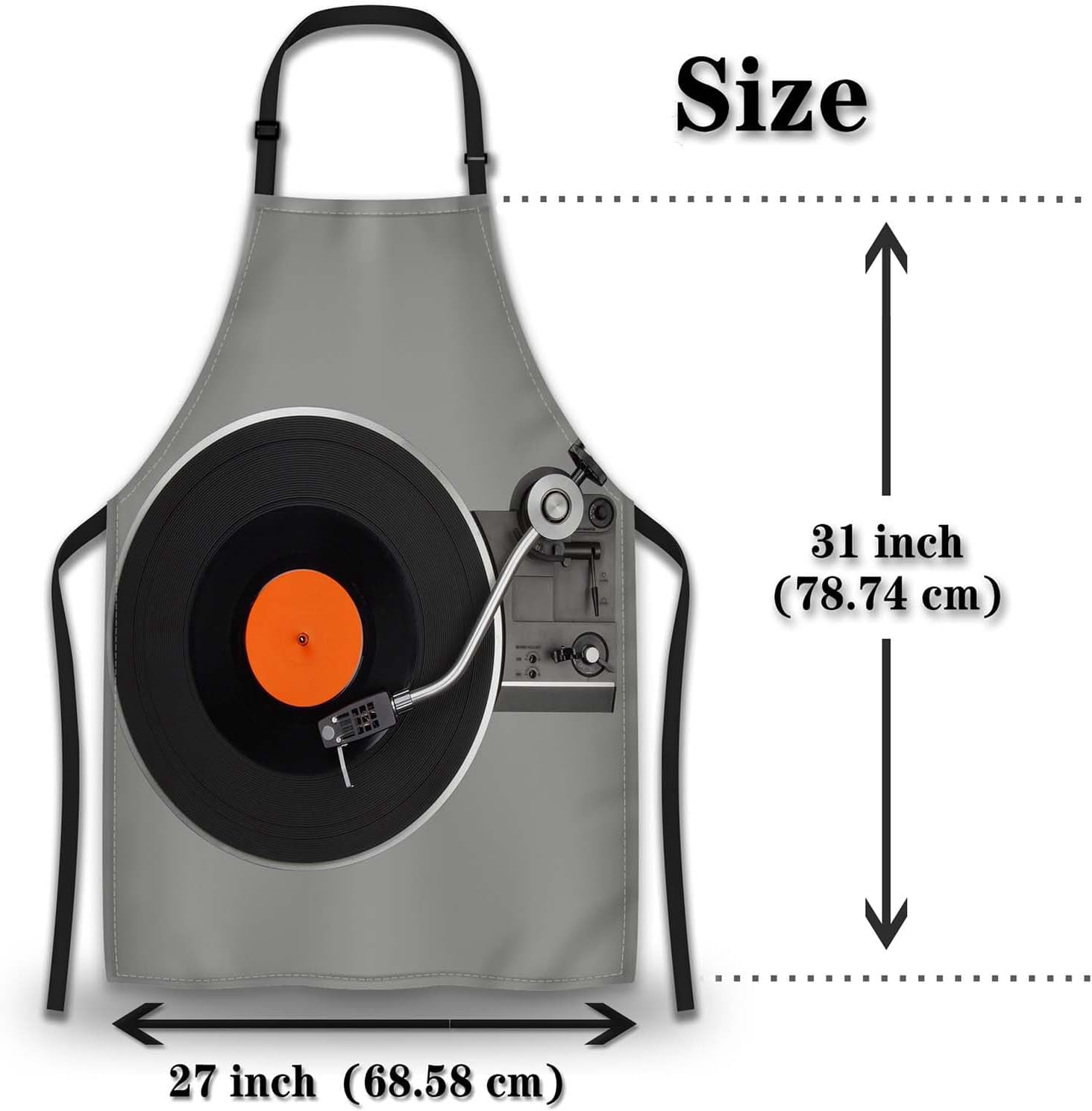 Chenran-Cooking Apron for Men Retro Vintage Vinyl Record Funny Aprons ...