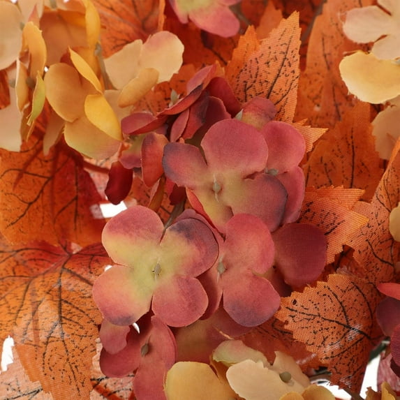 Chenran-Fall Leaf Candle Rings Artificial Maple Leaf Candle Wreath ...