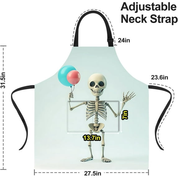 Chenran-Funny Apron for Women Men with 2 Pockets, Adjustable Kitchen ...