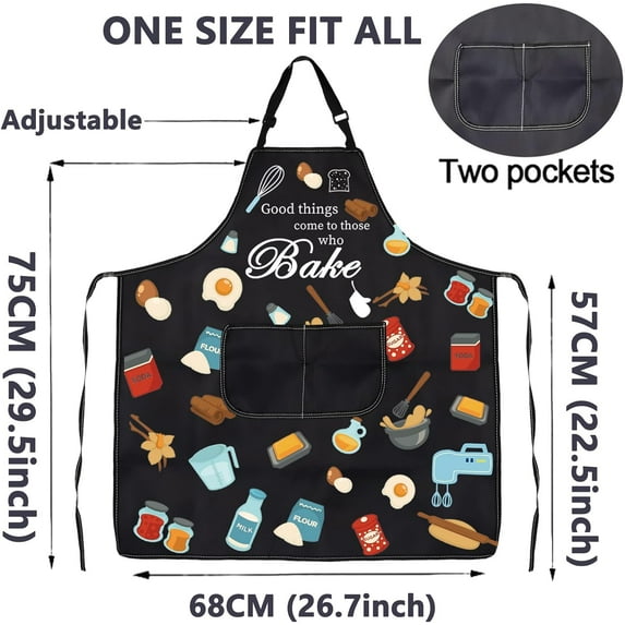 Chenran-Funny Aprons for Women Men - Baking Gifts for Bakers - Kitchen Apron With Pocket - Bread ...