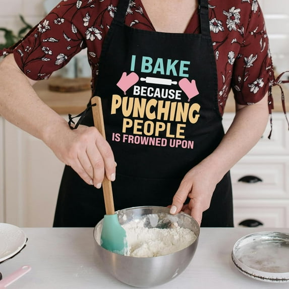 Chenran-Funny Cooking Aprons for Women with Pockets, Kitchen Chef ...