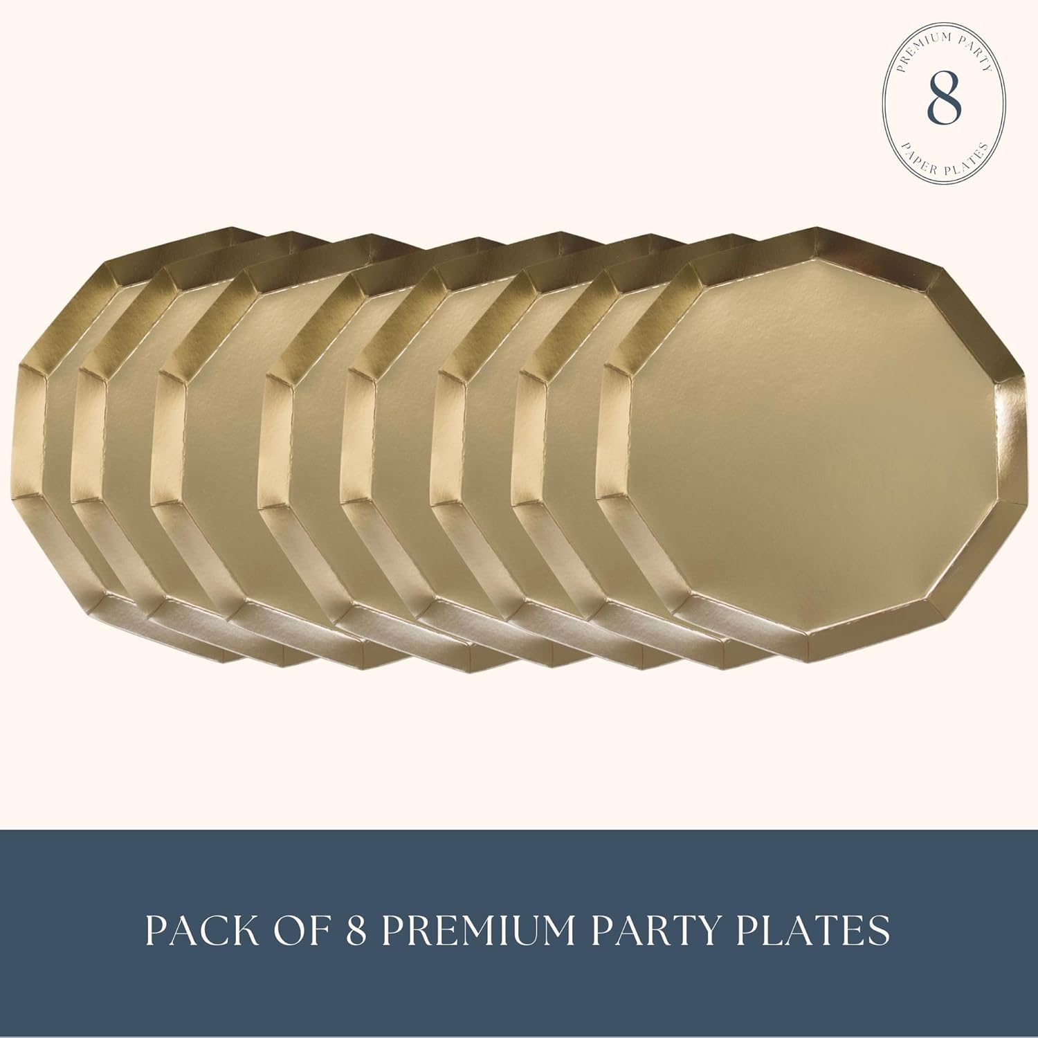 Chenran-Gold Paper Party Plates | Disposable Plates For Holiday ...