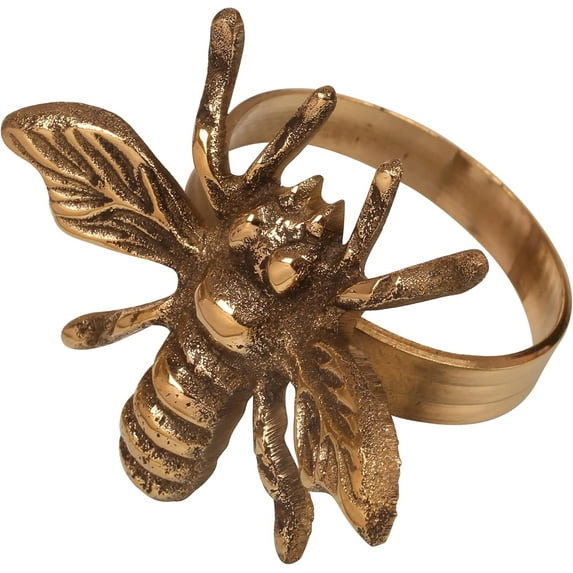 Chenran-Gorgeous Nicely Handcrafted Honey Bee Motif Large Size Antique Gold Color Party Dining ...