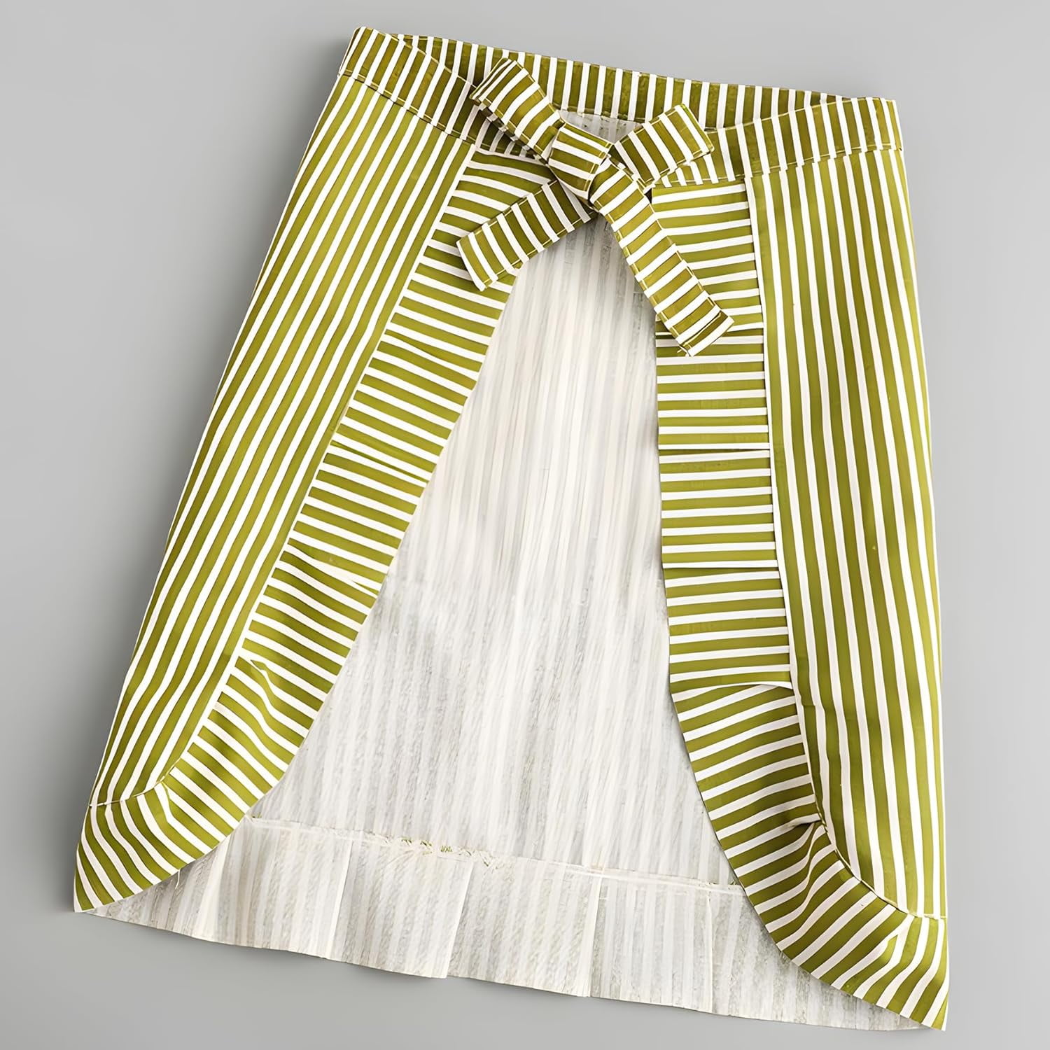 Chenran-Kitchen Cooking Apron with Pockets, Cotton Striped Waist Apron ...