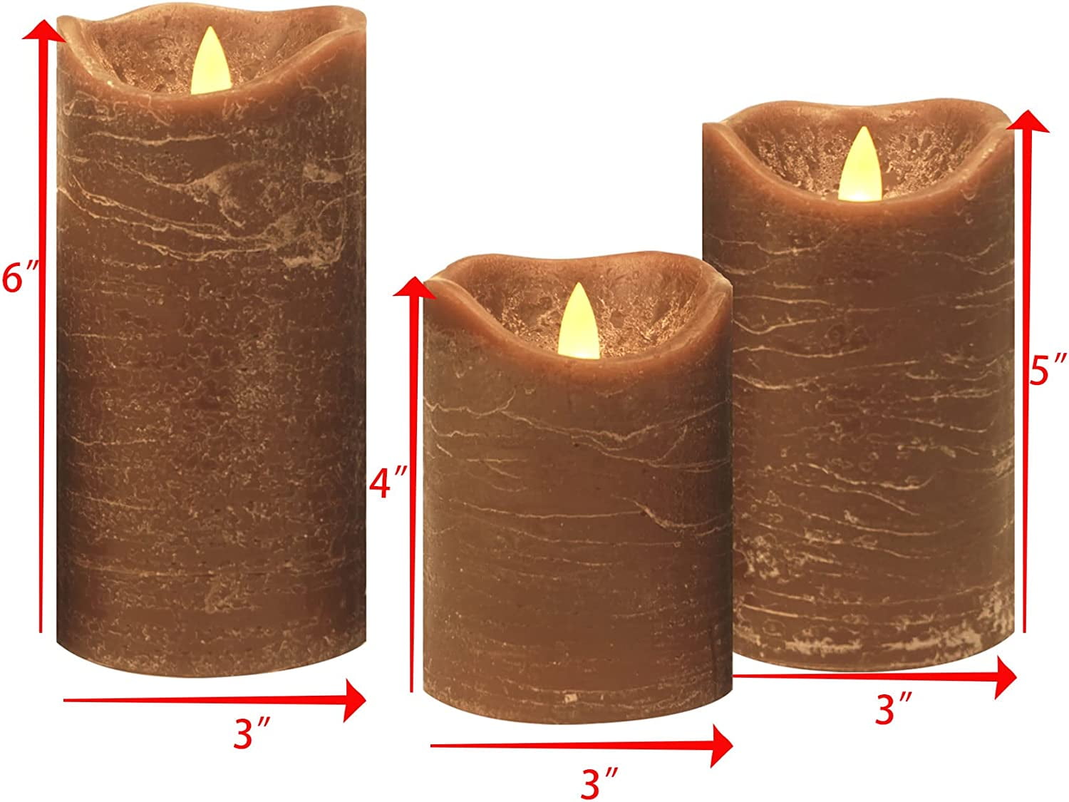 Chenran-Real Wax Battery Operated Flameless Candles with Remote ...